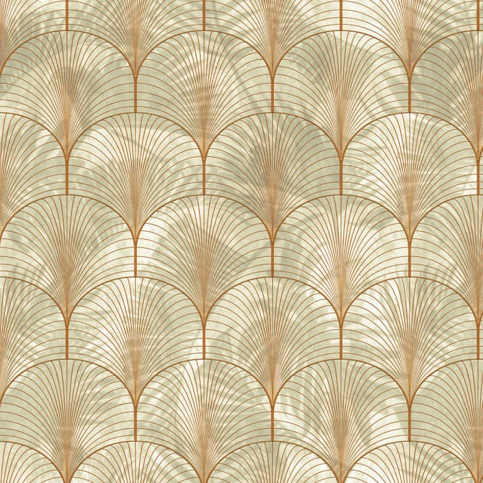 Art Deco Palms - Bronze